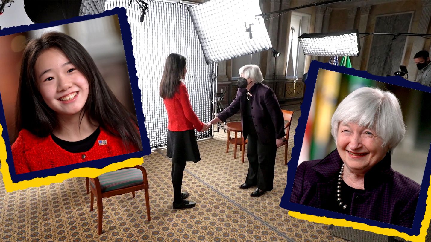 Kid Reporter Rory Hu At The U.S. Department of Treasury - (Video Clip ...